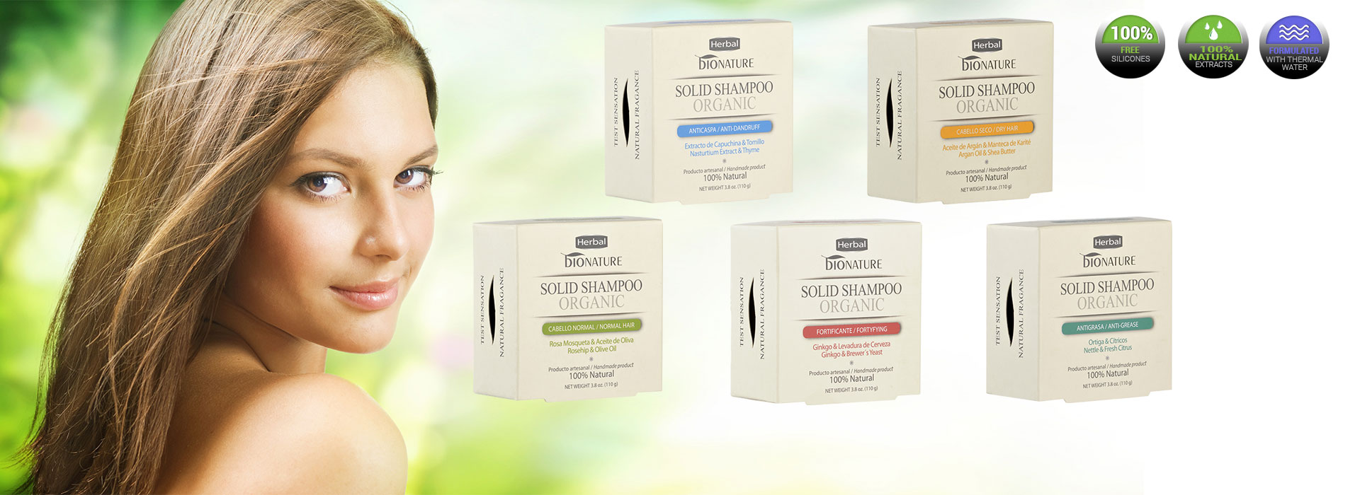 Natural treatments for hair - Herbal. We take care of your hair